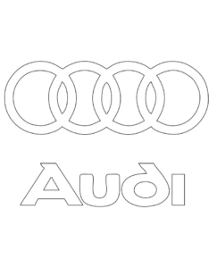 Kleurplaat AUDI - GRATIS Kleurplaten