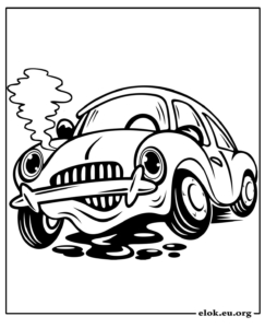 Kleurplaat Kapotte Auto | Elok.eu.org