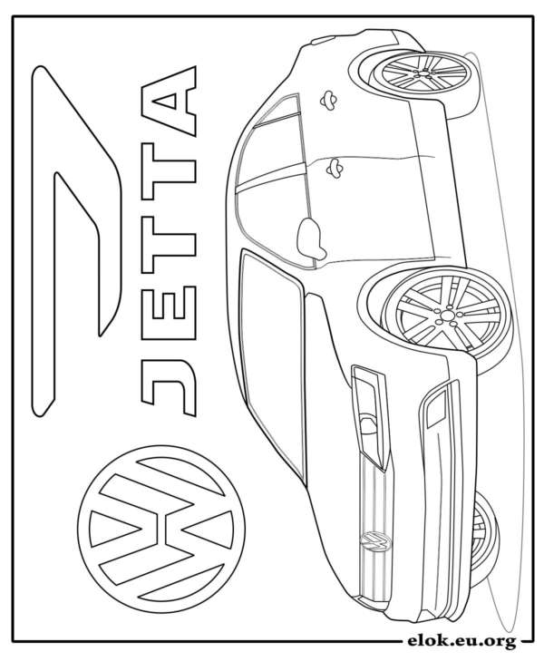 Kleurplaat Volkswagen Jetta | Elok.eu.org