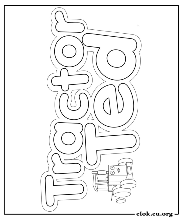 Tractor Ted Logo Kleurplaat | Elok.eu.org